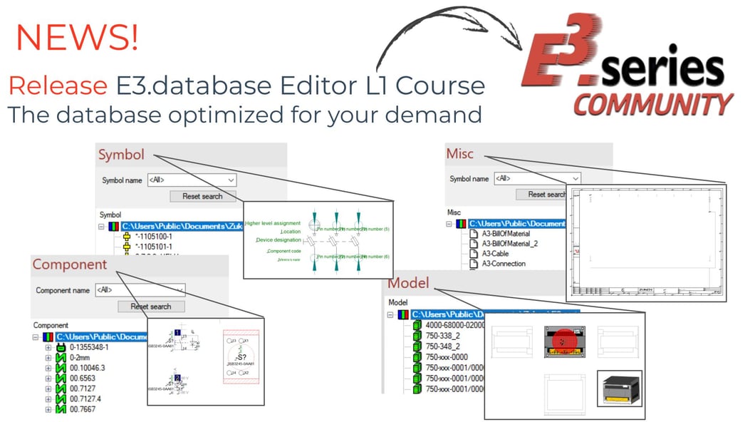 E3.series Database Tutorial - E3.student Download and Courses